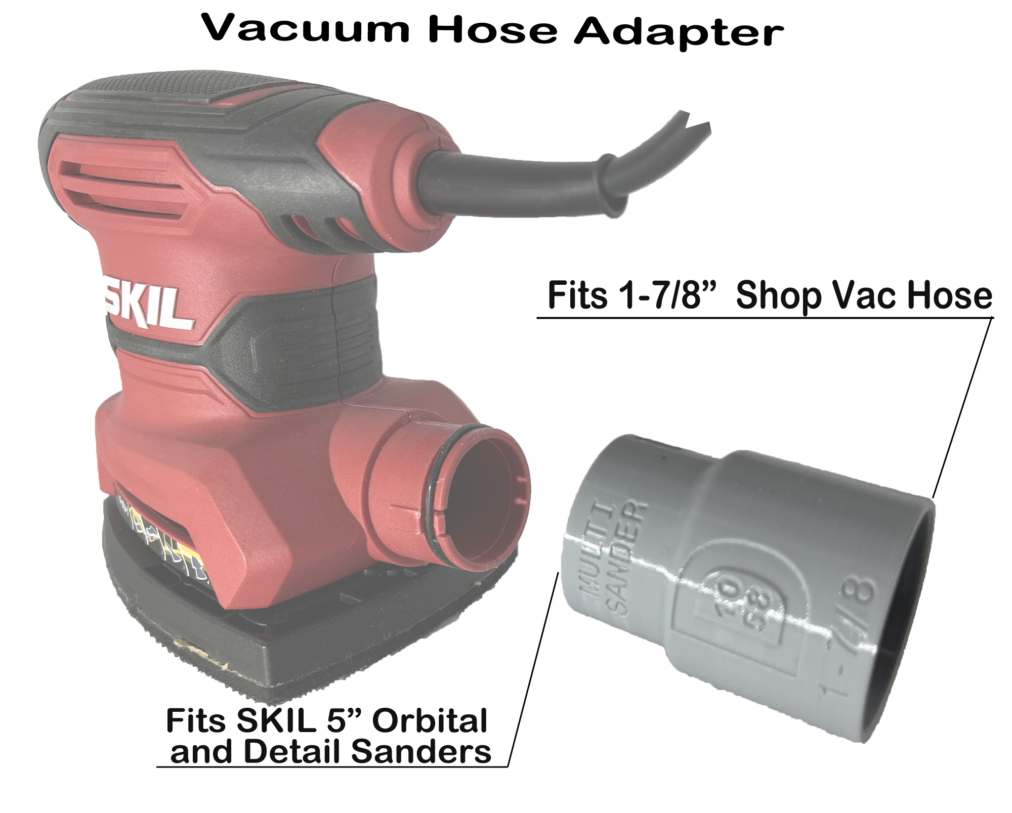 Sander Vacuum Hose Adapter for SKIL Corded Multi-Function Detail Sander ...